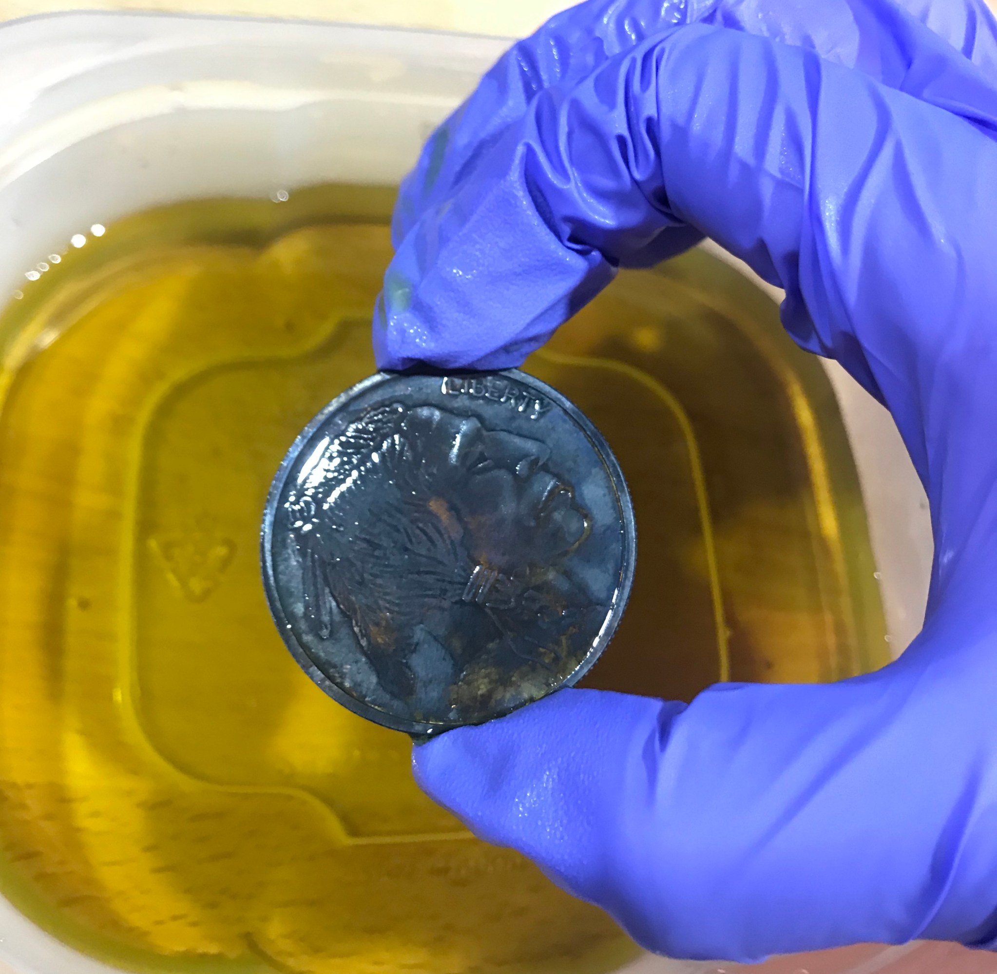 Toning a Silver Round with Liver of Sulphur Gel – American Coin Stash